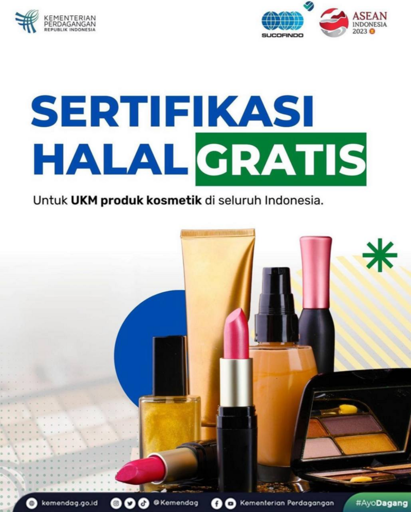Sertifikasi Halal Gratis Untuk UKM Produk Kosmetik di Seluruh Indonesia ...